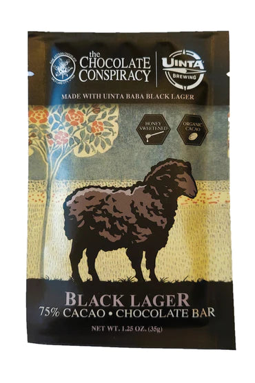 Chocolate Conspiracy Baba Black Lager - Barefoot Coffee Roasters